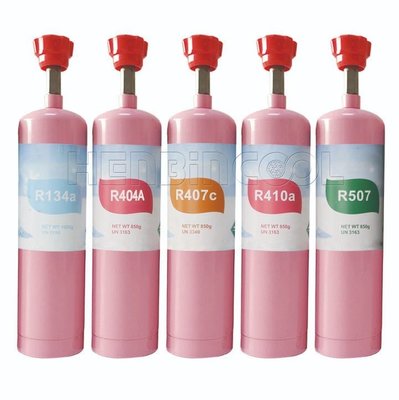 Purity 99.99% R410A 800g HFC Refrigerant Disposable Cylinder