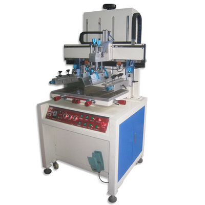 CE Approved Chinese HS-600PI Precise Flatbed Semi-automatic Screen Printer With Vaccum System for Leather and PVC Film