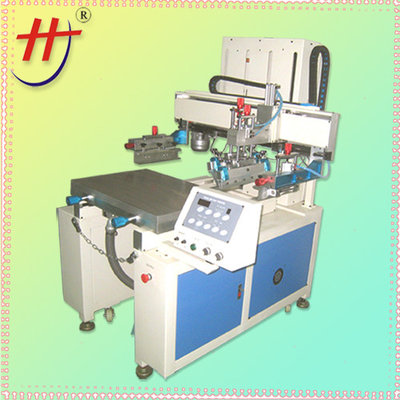CE Approved Chinese HS-600PX Precise Flatbed Semi-automatic Run-table Screen Printer for Leather and PVC Film