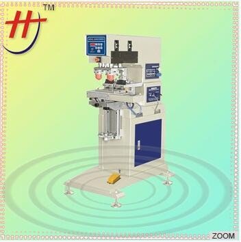 CE Factory Price 2 Colors Pneumatic Semi-auto Pad Printer for Fabric Logo Lable Printing HS-160