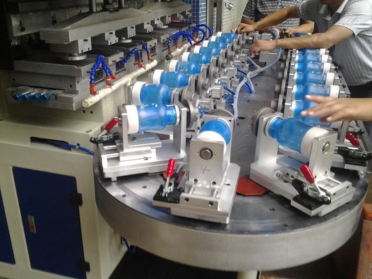 CE Factory Price 6 Colors Semi-auto Rotary Pad Printer for Different Size Perfume Bottle Printing