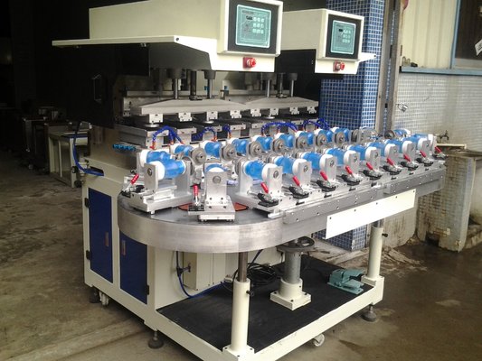 CE Factory Price 6 Colors Semi-auto Rotary Pad Printer for Different Size Perfume Bottle Printing
