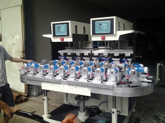 CE Factory Price 6 Colors Semi-auto Rotary Pad Printer for Different Size Perfume Bottle Printing