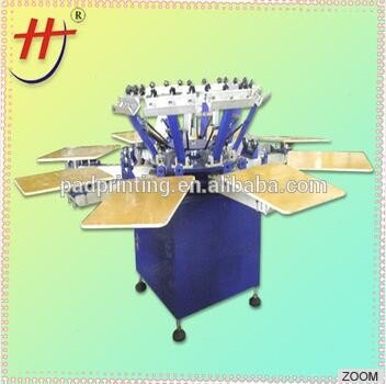 Hot sale 4/6/8/12 colors manual silk screen printing machine for Tshirt with 40*50cm 50*60cm worktable
