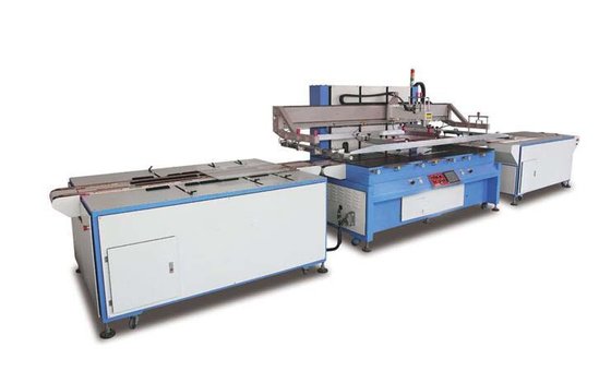 Full automatic car glass single color coating screen printing machine with mechanical picking arm and conveyor belt