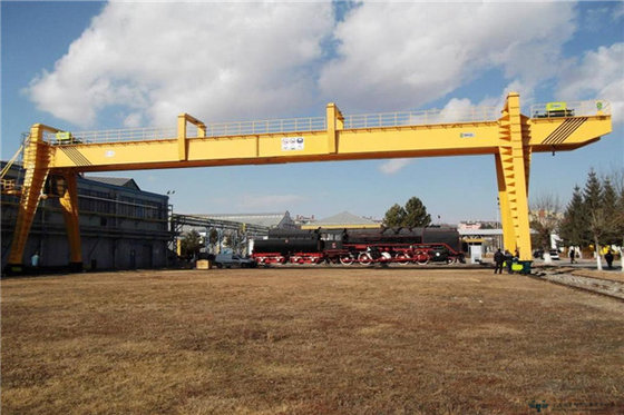 MHG model double girder electric hoist trolley gantry crane 2016 heavy duty gantry crane supplier