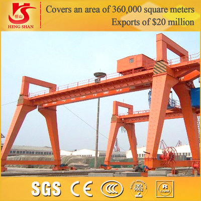 China-made MG model heavy duty Double girder gantry crane 20 ton supplier