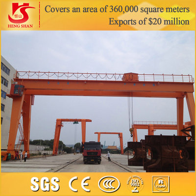 Best quality MG model A type electrical double girder box girder gantry crane with winch trolley supplier