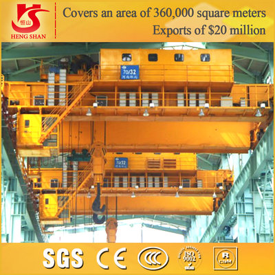 Dual Beam Foundry Bridge Crane Casting and Foundry Overhead Crane supplier