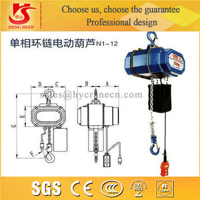 Single/Double Speed Electric Chain Hoist supplier