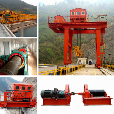 QPQ2*750KN Electric winch type gate hoist winch supplier