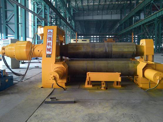 HQW12-100x3200 New condition Large-scale 4 Rolls heavy plate Bending Machine, Plate Rolling machine