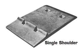 Rail Shoulder Single Shoulder Double Shoulder Steel Rail Tie Plate For Sleeper