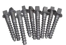 Railway Square Bolt for Track Fastening Railway Track T-Bolt Screw Spike Parts Railway Track Fastener Components