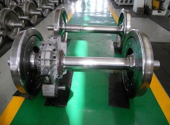 railway wheelset with gear box railraod wheel set with gearbox rail wheelsets with gearboxes train wheelsets gear box