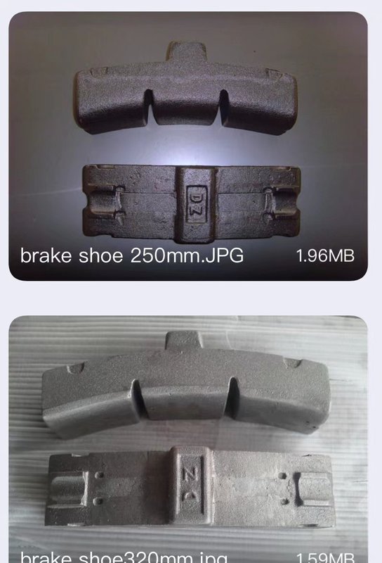 Casting Iron UIC320 UIC250 Brake Shoes Brake Blocks Brake Pads for Europe