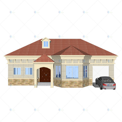 Luxury Villa - (QB11) 2019 New Price Prefab Homes Project Steel Structure Building Design With Garage