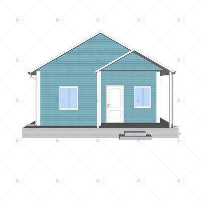 Heya-2B02-B China 2-room sandwich panel house shipping prefab design