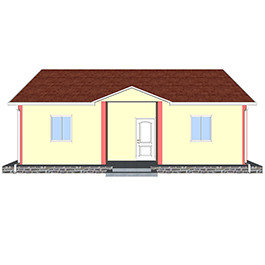 Residential - (Heya-3S01) China 3 bedroom foamed cement high quality house design on sale