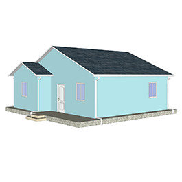 Heya-2S04 China 2 bedroom foamed cement house fast building in south Africa