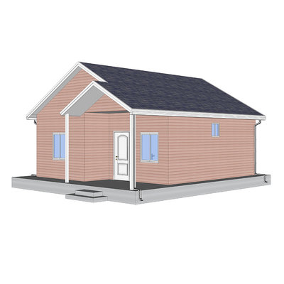 Heya-2Q02 China 2-room house light gauge prefabricated steel house for children prefabricated metal houses