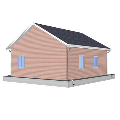 Heya-2Q02 China 2-room house light gauge prefabricated steel house for children prefabricated metal houses