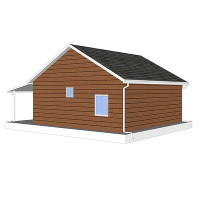 Heya-2Q03 China 2 room light gauge house ready made prefabricated homes design