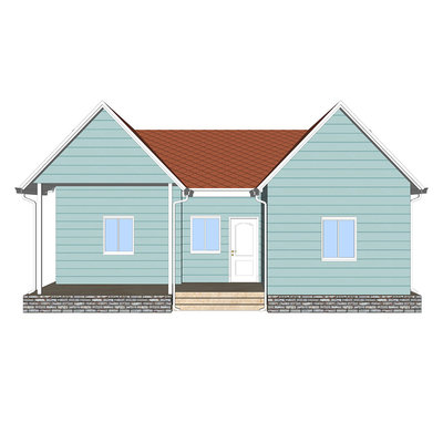 Heya-2Q09 2 Bed High Quality Personal House Use Pre-Fabricated House Light Prefabricated Plans Designs