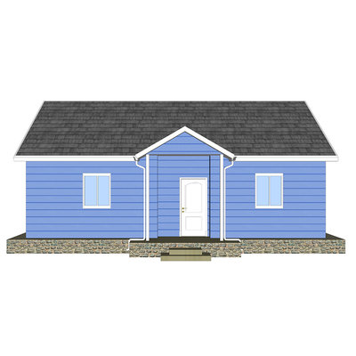 Heya-3Q02 China 3 room light gauge house fast build affordabled prefabricated house