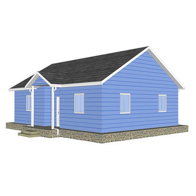 Heya-3Q02 China 3 room light gauge house fast build affordabled prefabricated house
