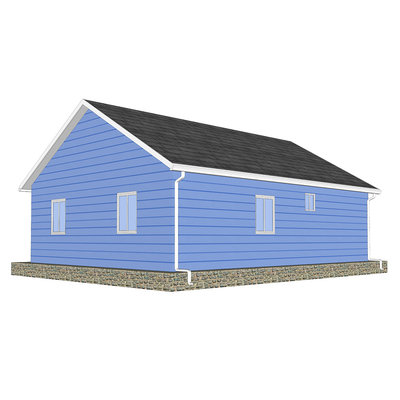Heya-3Q02 China 3 room light gauge house fast build affordabled prefabricated house