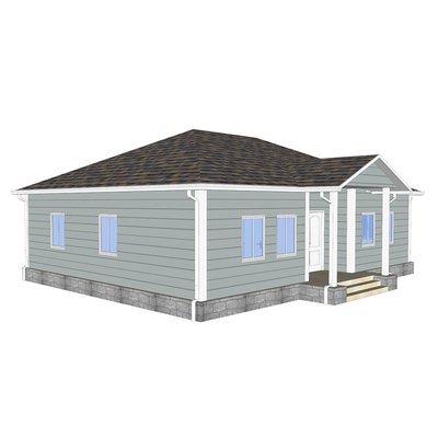Heya-3B03-B Low-cost prefabricated 3-room sandwich house in China