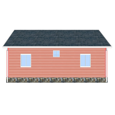Heya-2B08-B Prefabricated House In Puerto Rico Prefab Sandwich Panel House Kits