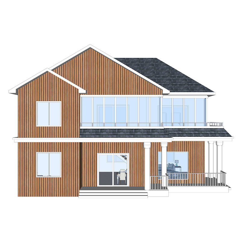 Luxury Villa - (Qb25) Steel Frame Sandwich Panel Pre Engineered Transportable Good Quality Light Building