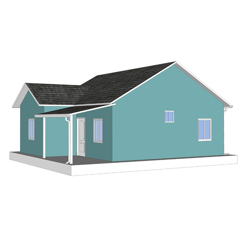 Heya-2S03 China 2 bedroom concrete foam house design and engineering for sale