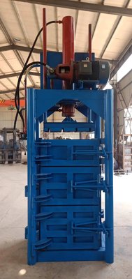 Vertical Type Waste Paper Baler, Paper Bale Press Machine, Easy Operation Vertical Baler with single cylinder supplier