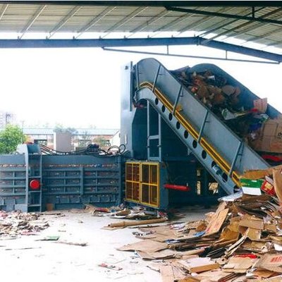10-12T/H 120T Horizontal Automatic Paper Baling Machine with Belt Conveyor, Waste Paper Baler Supplier in China supplier