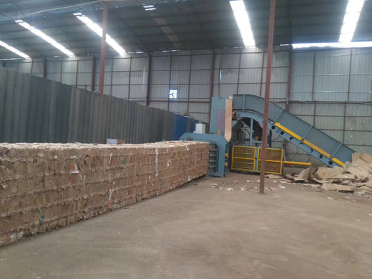 10-12T/H 120T Horizontal Automatic Paper Baling Machine with Belt Conveyor, Waste Paper Baler Supplier in China supplier