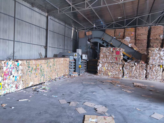 YDW200 Full Automatic Horizontal Baler for Waste Paper Bale Pressing with 120T pressure supplier