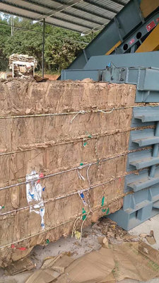 YDWB150 Horizontal Type Semi-Automatic Baler with Conveyor for pressing waste paper into bale supplier