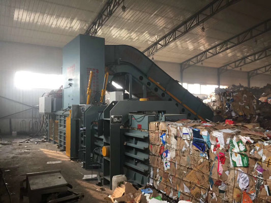 15~20t/h YDW200 Full Automatic Waste Paper Baling Machine with Conveyor from HFBALER supplier