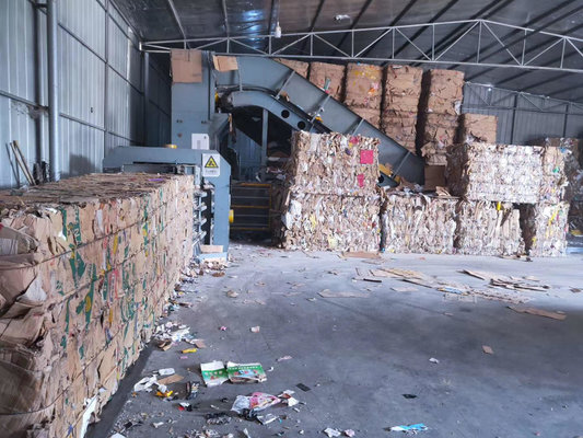 10~12t/h YDW200-I Full Automatic Waste Paper Baling Machine with Conveyor from HFBALER supplier