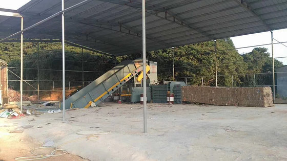 YDW150-I Full Automatic Horizontal Waste Paper Baler Machine with Conveyor from HFBALER supplier