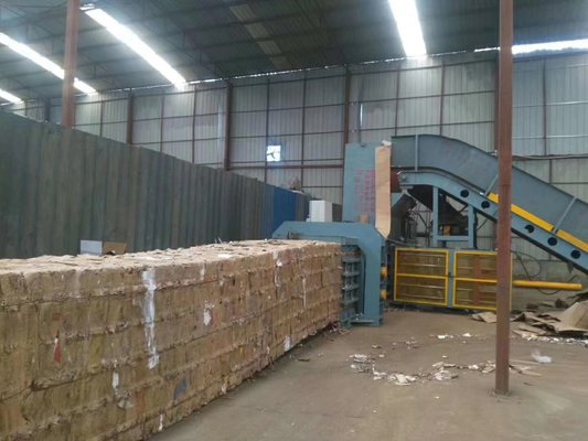 YDW150-I Full Automatic Horizontal Waste Paper Baler Machine with Conveyor from HFBALER supplier
