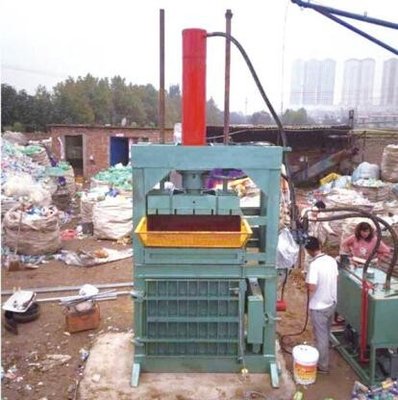 Vertical Type Manual Operate Hydraulic PET Bottles Baler Machine from HFBALER CHINA supplier