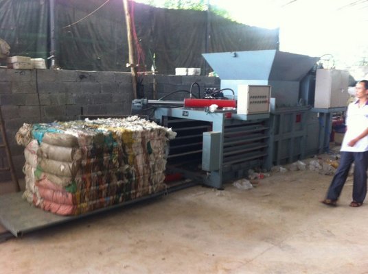 HFW1-80 Series Closed Type Horizontal Baler for waste Plastic waste paper bale pressing from HFBALER supplier