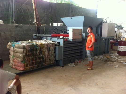 HFW1-80 Series Closed Type Horizontal Baler for waste Plastic waste paper bale pressing from HFBALER supplier