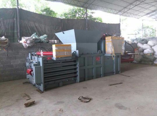 HFW1-80 Series Closed Type Horizontal Baler for waste Plastic waste paper bale pressing from HFBALER supplier