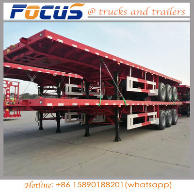 40Feet 40T capacity Container / bulk cement Flatbed Truck Semi Trailer with Triple axle