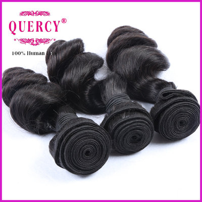 Soft Human Hair Loose Wave 100% Unprocessed Virgin Indian Hair Weaving